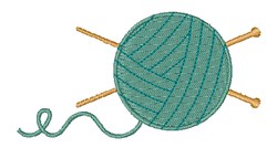 Knitting Yarn Embroidery Design | EmbroideryDesigns.com