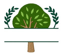 Family Tree Split Embroidery Design | EmbroideryDesigns.com