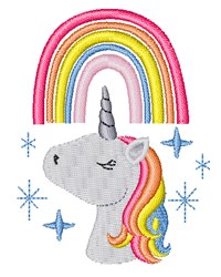 Unicorn Rainbow Embroidery Design | EmbroideryDesigns.com