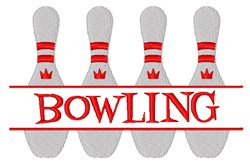 Bowling Embroidery Design | EmbroideryDesigns.com