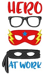 Hero At Work Embroidery Design | EmbroideryDesigns.com