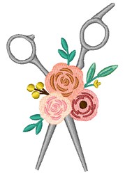 Stylist Scissors Embroidery Design | EmbroideryDesigns.com