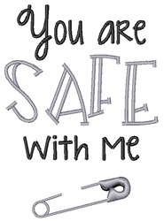 Safe With Me Embroidery Design | EmbroideryDesigns.com