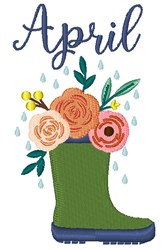 April Embroidery Design | EmbroideryDesigns.com