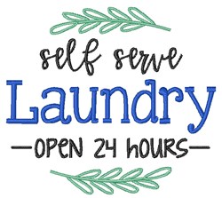 Self Serve Laundry Embroidery Design | EmbroideryDesigns.com