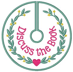 Discuss The Book Embroidery Design | EmbroideryDesigns.com