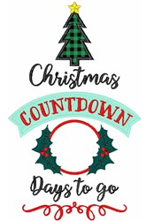 Christmas Countdown Embroidery Design | EmbroideryDesigns.com