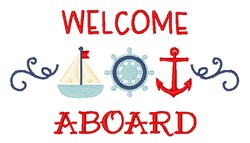 Welcome Aboard Embroidery Design | EmbroideryDesigns.com