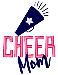 Cheer Mom Embroidery Design | EmbroideryDesigns.com