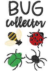 Bug Collector Embroidery Design | EmbroideryDesigns.com