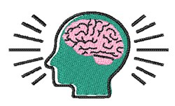 Human Brain Embroidery Design | EmbroideryDesigns.com