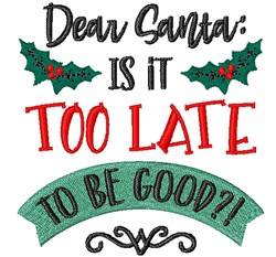 Dear Santa Embroidery Design | EmbroideryDesigns.com
