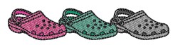 Summer Crocs Border Embroidery Design | EmbroideryDesigns.com