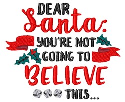 Dear Santa Embroidery Design | EmbroideryDesigns.com