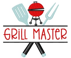 Grill Master Embroidery Design | EmbroideryDesigns.com