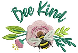 Bee Kind Embroidery Design | EmbroideryDesigns.com