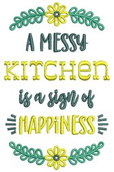 A Messy Kitchen Embroidery Design | EmbroideryDesigns.com