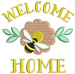 Welcome Home Embroidery Design | EmbroideryDesigns.com