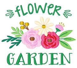 Flower Garden Embroidery Design | EmbroideryDesigns.com