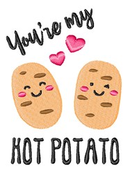 Hot Potato Embroidery Design | EmbroideryDesigns.com