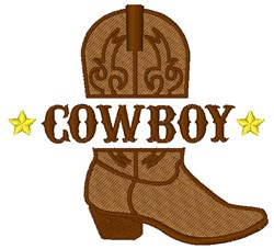 Cowboy Boot Embroidery Design | EmbroideryDesigns.com
