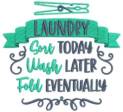 Laundry Embroidery Design | EmbroideryDesigns.com