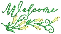 Welcome Embroidery Design | EmbroideryDesigns.com