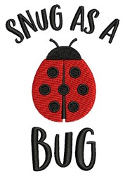 Snug As A Bug Embroidery Design | EmbroideryDesigns.com