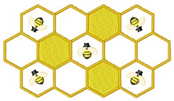 Beehive Embroidery Design | EmbroideryDesigns.com