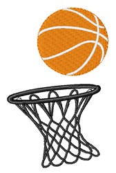 Basketball Hoop Embroidery Design | EmbroideryDesigns.com