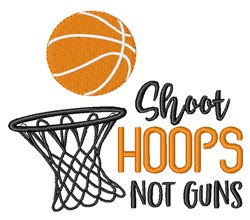 Shoot Hoops Embroidery Design | EmbroideryDesigns.com