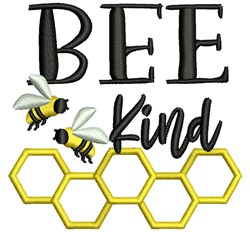 Bee Kind Embroidery Design | EmbroideryDesigns.com