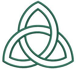 Trefoil Knot Outline Embroidery Design | EmbroideryDesigns.com