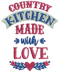 Country Kitchen Embroidery Design | EmbroideryDesigns.com