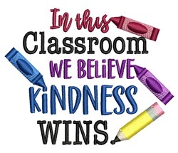 In This Classroom Embroidery Design | EmbroideryDesigns.com