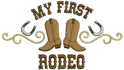 My First Rodeo Embroidery Design | EmbroideryDesigns.com