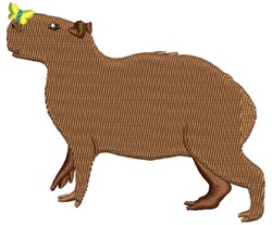 Capybara Embroidery Design | EmbroideryDesigns.com
