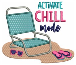Activate Chill Mode Embroidery Design | EmbroideryDesigns.com