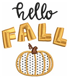 Hello Fall Embroidery Design | EmbroideryDesigns.com