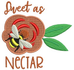 Sweet As Nectar Embroidery Design | EmbroideryDesigns.com