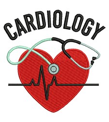Cardiology Embroidery Design | EmbroideryDesigns.com