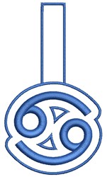 Cancer Key Fob Embroidery Design | EmbroideryDesigns.com