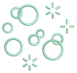 Bubbles Embroidery Design | EmbroideryDesigns.com