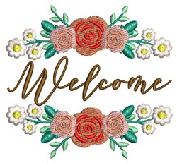 Welcome Roses Embroidery Design | EmbroideryDesigns.com