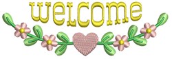 Welcome Embroidery Design | EmbroideryDesigns.com