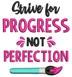 Strive For Progress Embroidery Design | EmbroideryDesigns.com
