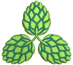 Beer Hops Embroidery Design | EmbroideryDesigns.com