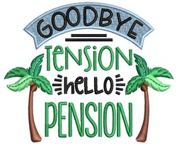 Goodbye Tension Embroidery Design | EmbroideryDesigns.com