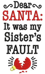 Dear Santa Embroidery Design | EmbroideryDesigns.com