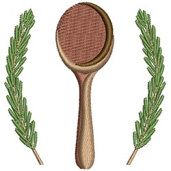 Wooden Spoon Embroidery Design | EmbroideryDesigns.com